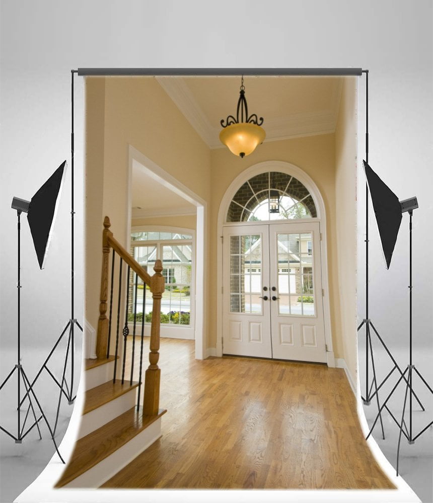 MOHome 5x7ft Backdrop Luxury Home Foyer and Staircase Photography ...