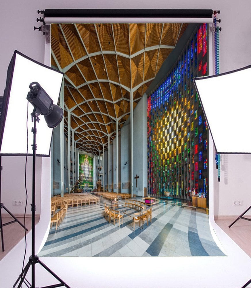 MOHome 5x7ft Backdrop Photography Backgroun Holy European Church Christ ...