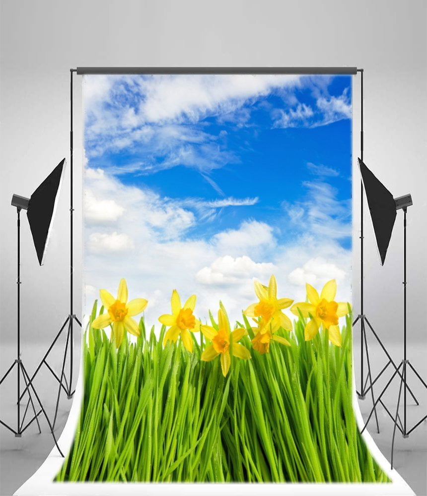 MOHome 5x7ft Backdrop Photography Background Fresh Spring Narcissus ...
