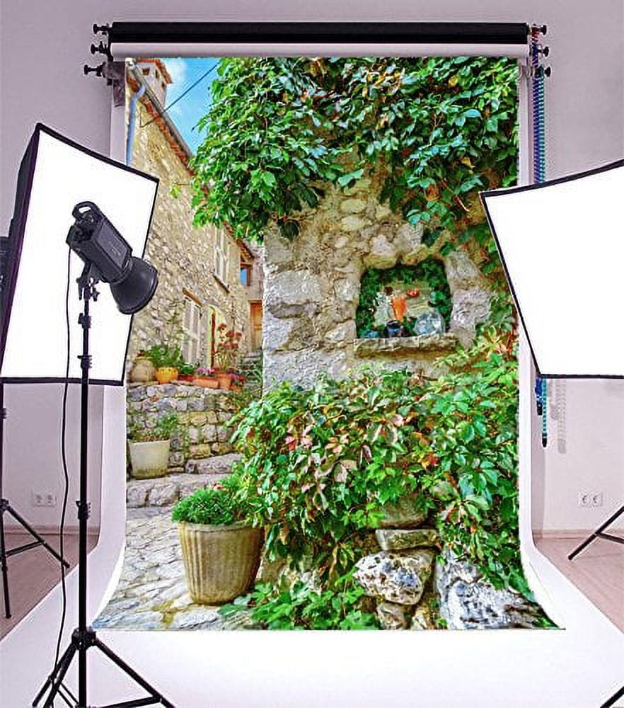 MOHome 5x7ft Backdrop Photography Background Rural Stone House Window ...