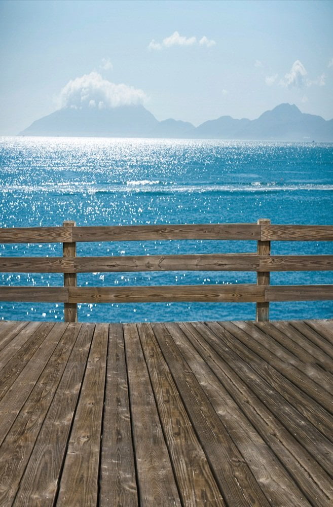 MOHome 5x7ft Backdrop Photography Background Vintage Wood Bridge View ...