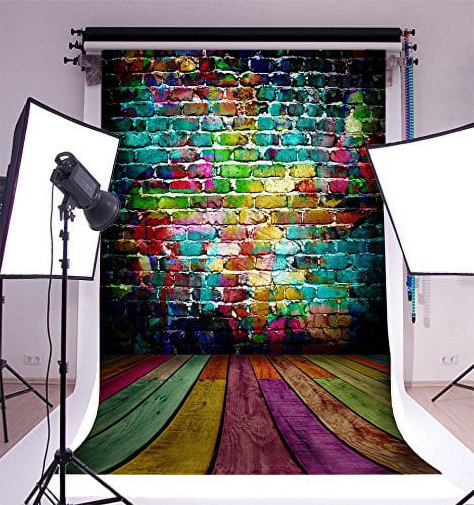 MOHome 5x7ft Backdrop Studio Props Architectural Cartoon And Graffiti ...