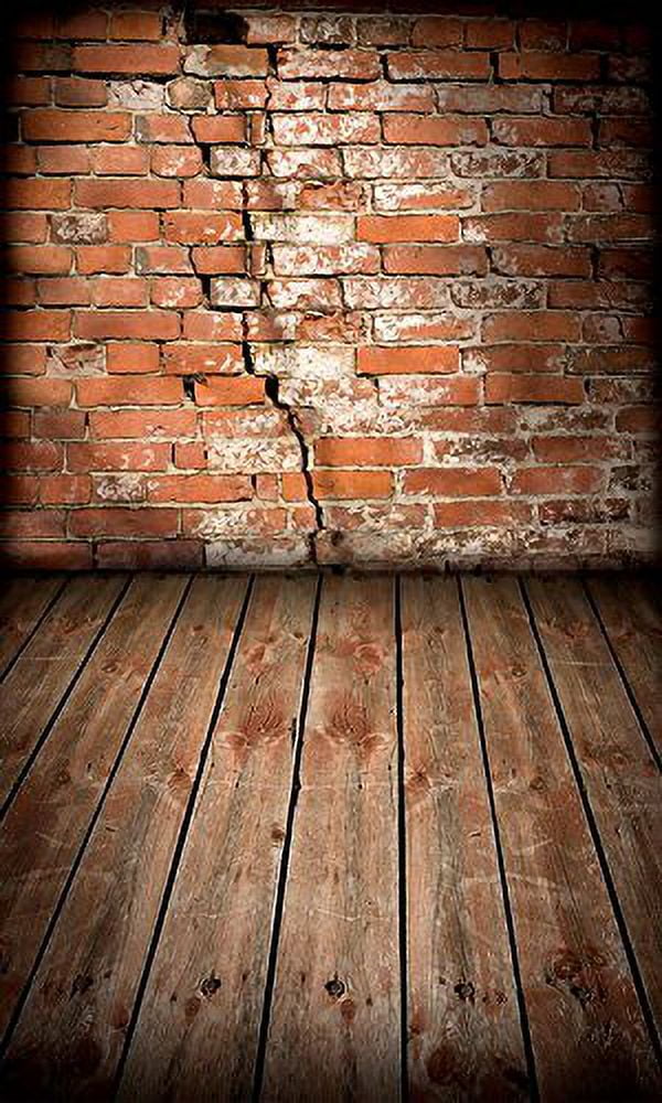 MOHome 5x7ft Breach Brick Wall Wood Floor Photography Studio Backdrop ...