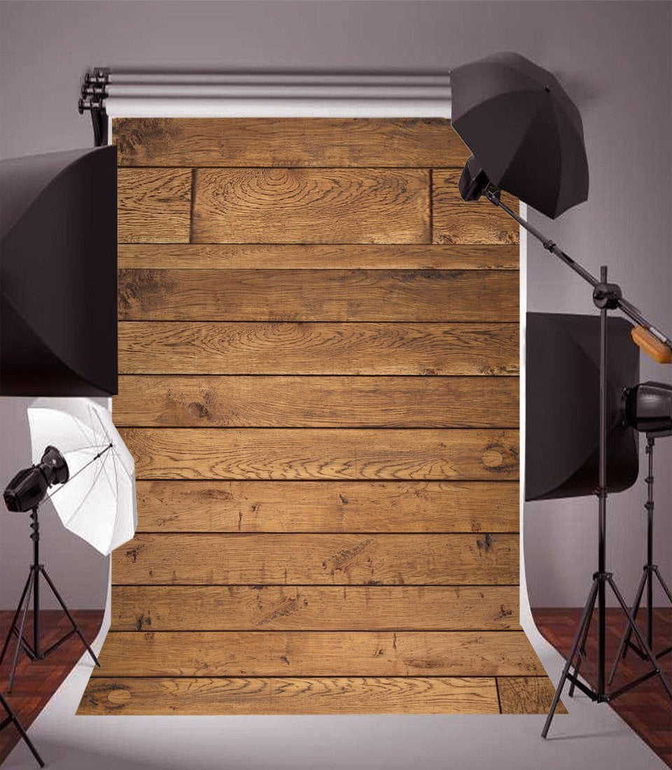 MOHome 5x7ft Brown Wood Board Photography Backdrops For Studio Prop ...