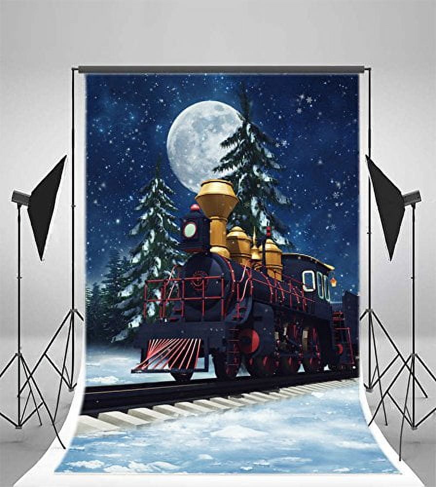 MOHome 5x7ft Christmas Backdrop Photography Backdrops Old Steam ...