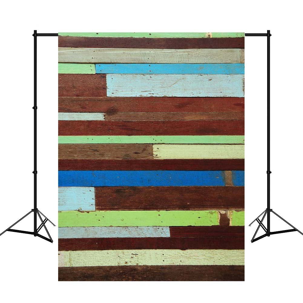 MOHome 5x7ft Colorful Wood Photography Backdrop Stitching Woods Photo ...