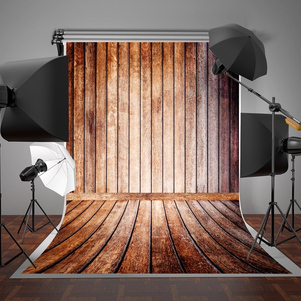 MOHome 5x7ft Faux Wood Wall Photographic Backdrops Digital Printing ...