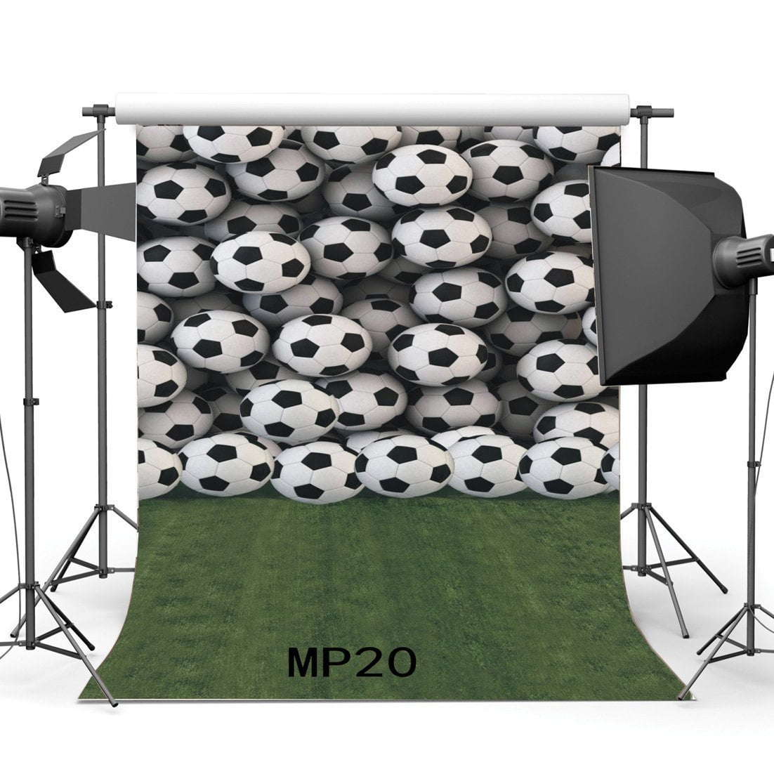 MOHome 5x7ft Football Field Backdrop Sports Theme Green Grass Lawn ...