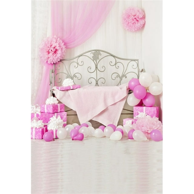 Mohome 5x7ft Girl Birthday Photography Background Party Interior