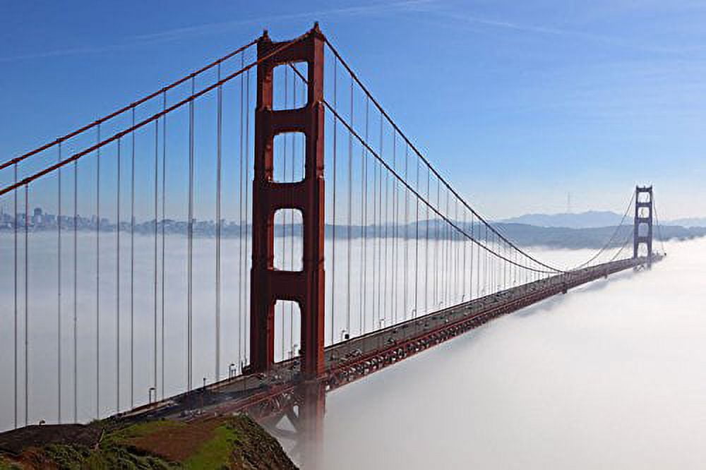MOHome 5x7ft Golden Gate Bridge Cloud Photography Studio Backdrop ...
