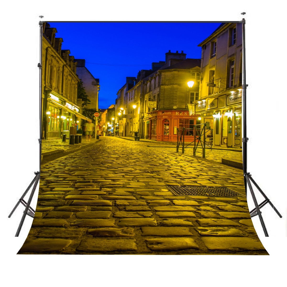 MOHome 5x7ft Golden Paris Street Photography Backdrops City Street ...