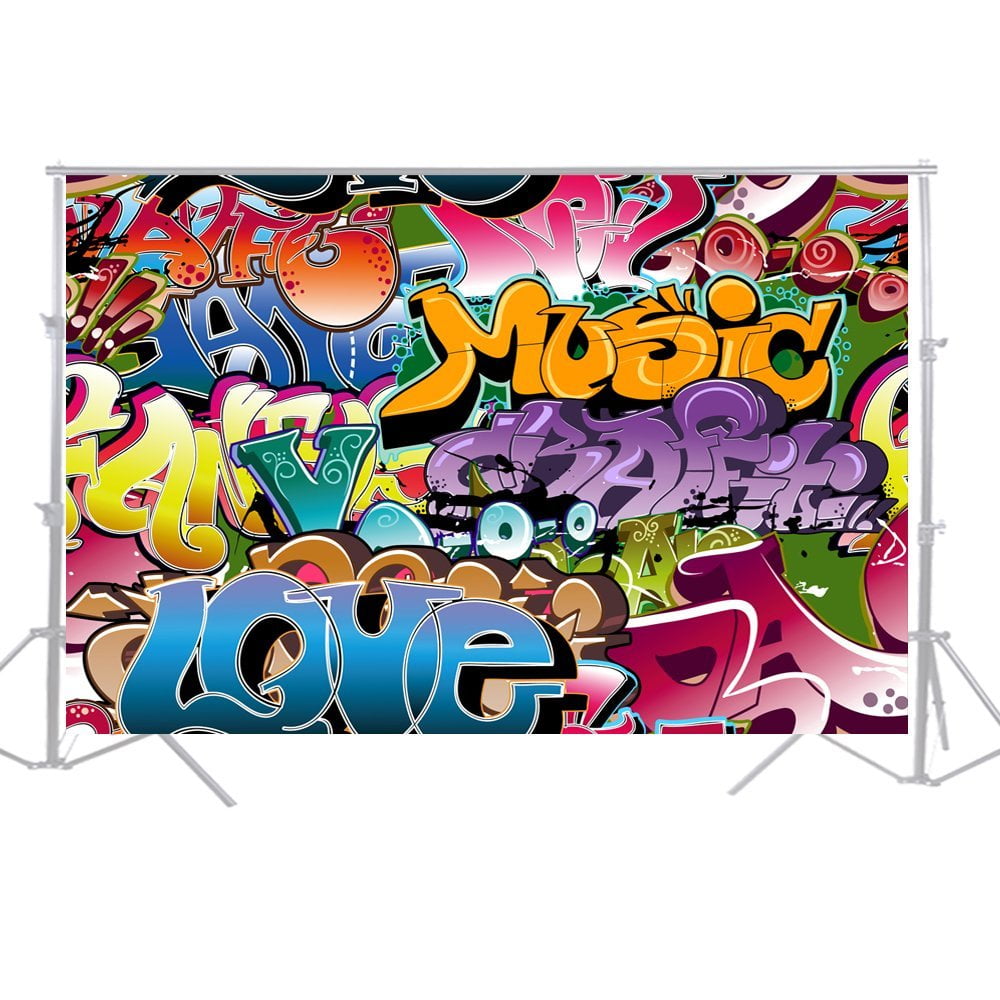 MOHome 5x7ft Graffiti Wall Backdrop Photography Backdrop Newborn ...
