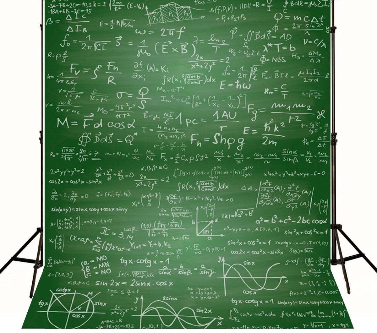 MOHome 5x7ft Green Backdrops Blackboard Screen Christmas Photo ...