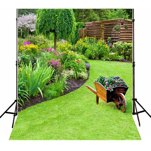 MOHome 5x7ft Green Grass Photography Backdrops Countryside Soft Photo ...