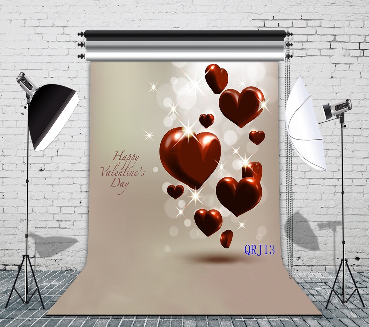 MOHome 5x7ft Happy Valentine's Day Photo Backdrops Studio Love Heart ...