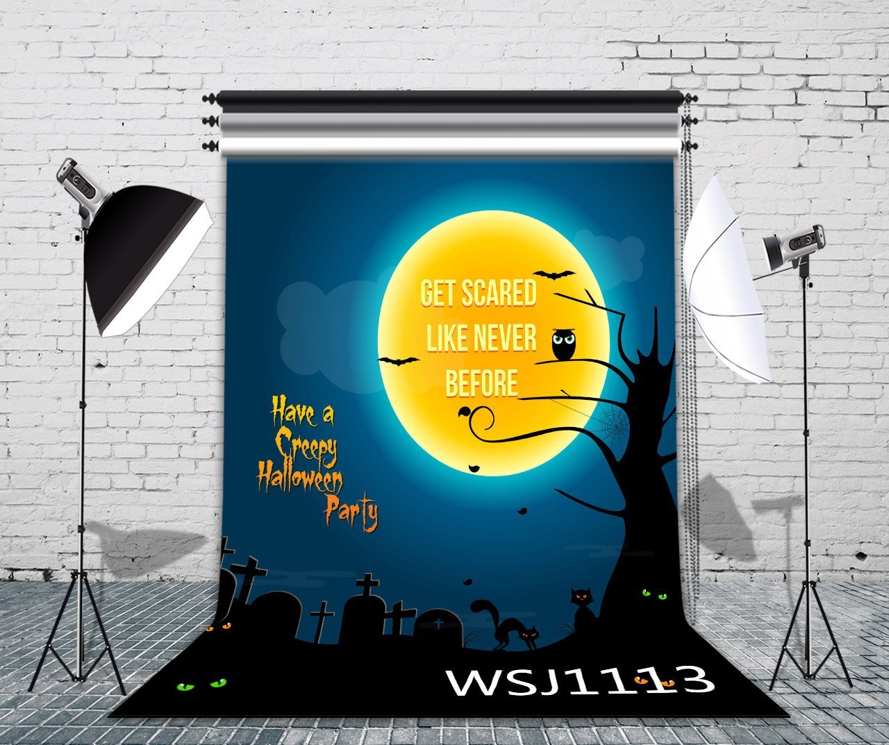 MOHome 5x7ft Have a Creepy Halloween Party Photography Backdrop Studio ...