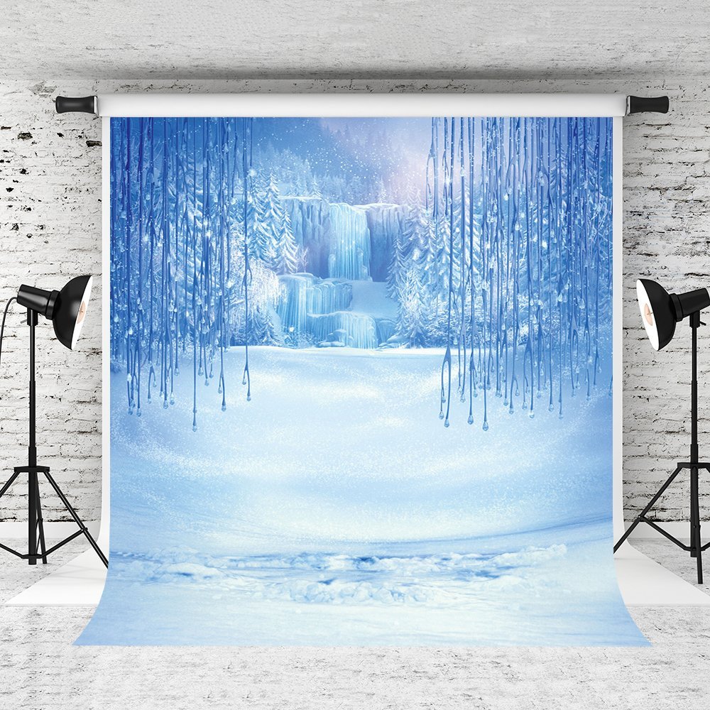 MOHome 5x7ft Ice and Snow World Photography Backdrop Ice Fairy World ...