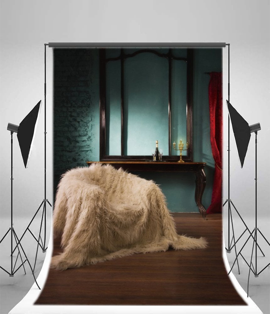 MOHome 5x7ft Interior Backdrop Living Room Carpet Sofa Retro Curtain ...