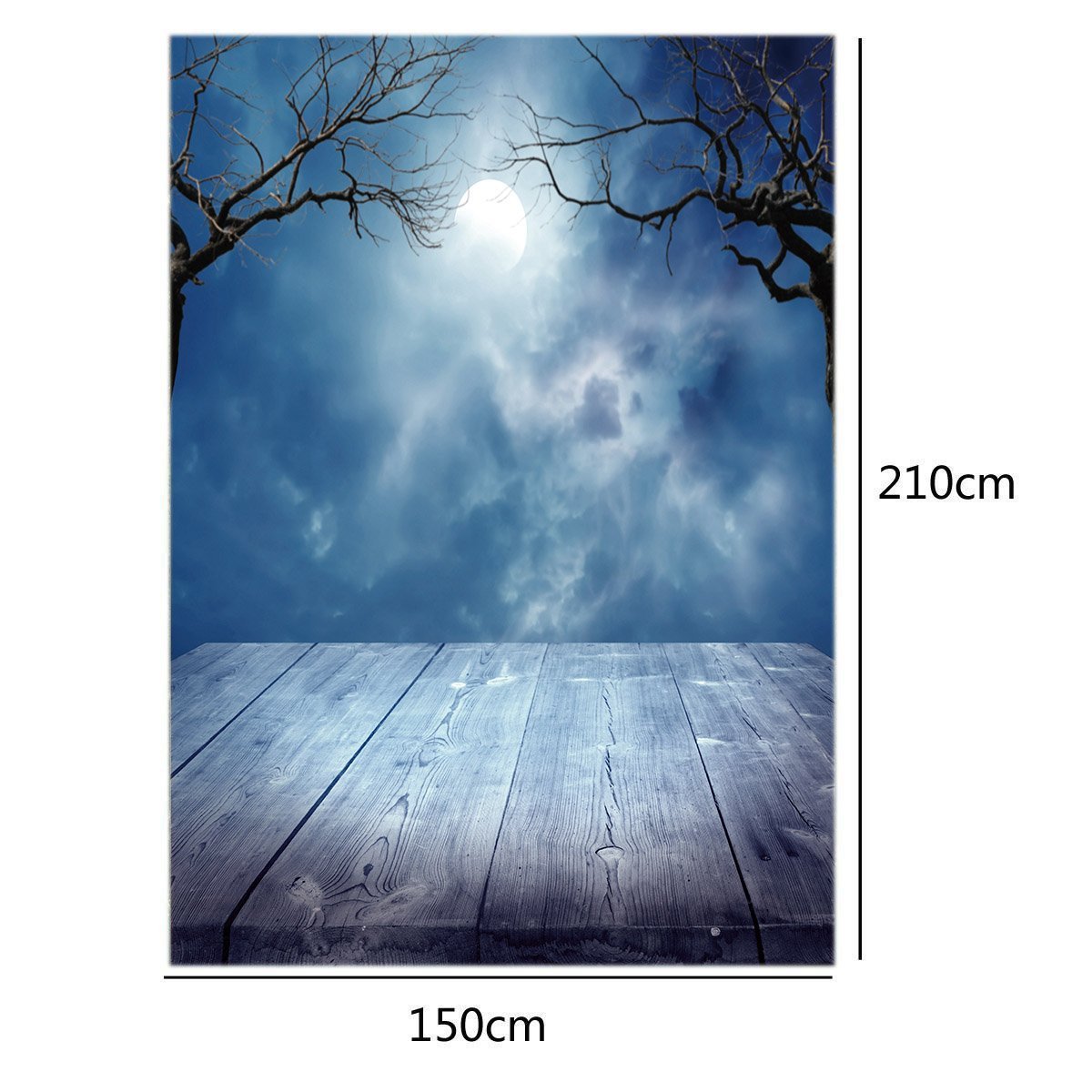 MOHome 5x7ft Moonlight Night Photo Backdrops Studio Background Studio ...