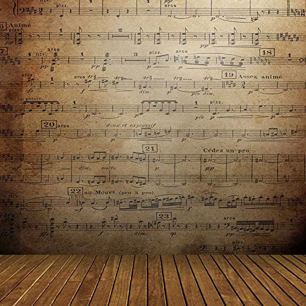 MOHome 5x7ft Music Score Notation Stave Staff Photography Studio ...