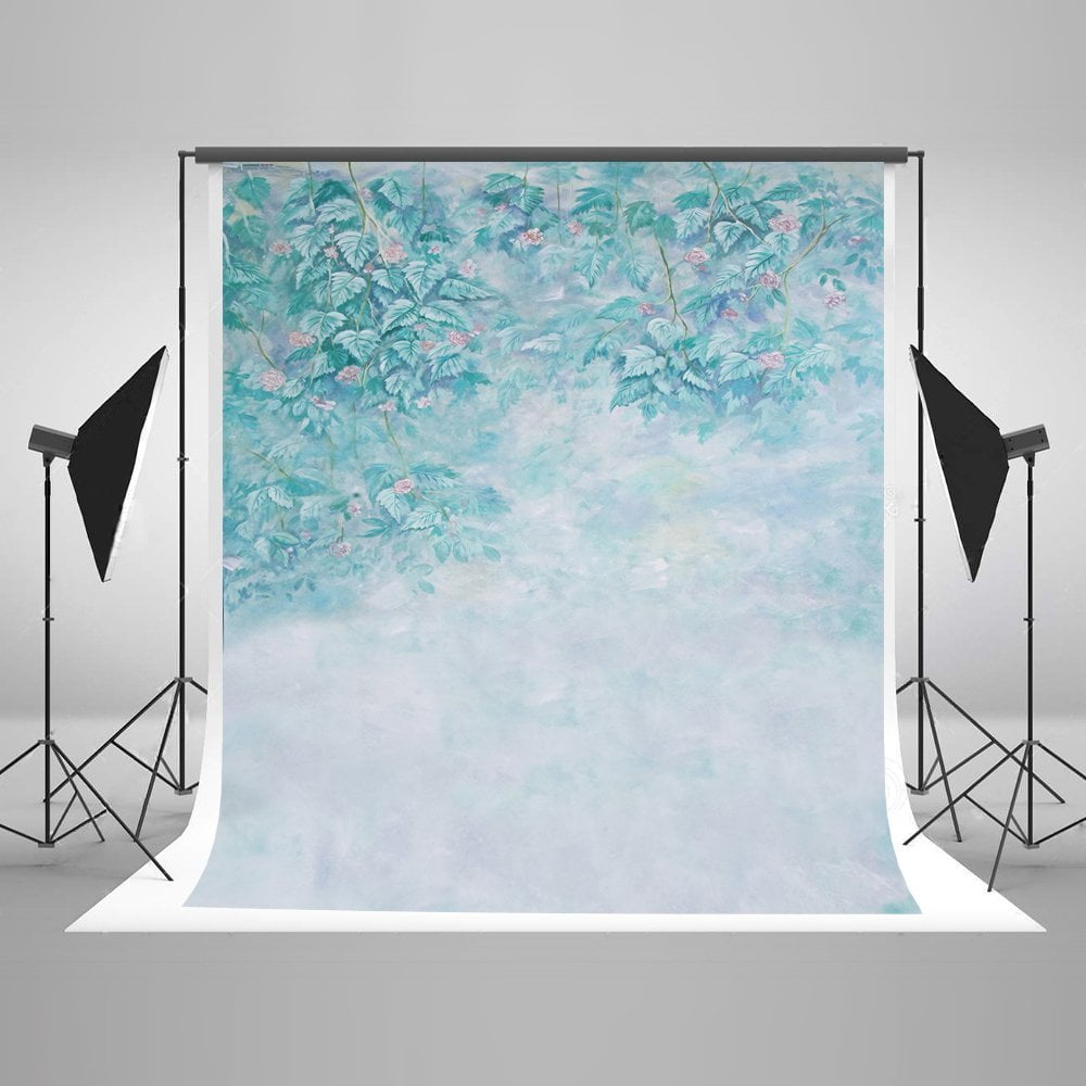 MOHome 5x7ft Newborn Photography Backdrops for Photographers Green Leaf ...