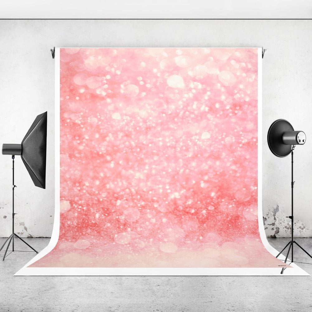 MOHome 5x7ft Photo Backdrop Glitter Baby Pink Shinny Spot Fantasy ...