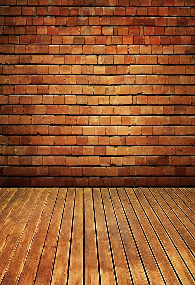 MOHome 5x7ft Photo Background Image Studio Props Brick Wall Wood Floor Backdrops - Walmart.com