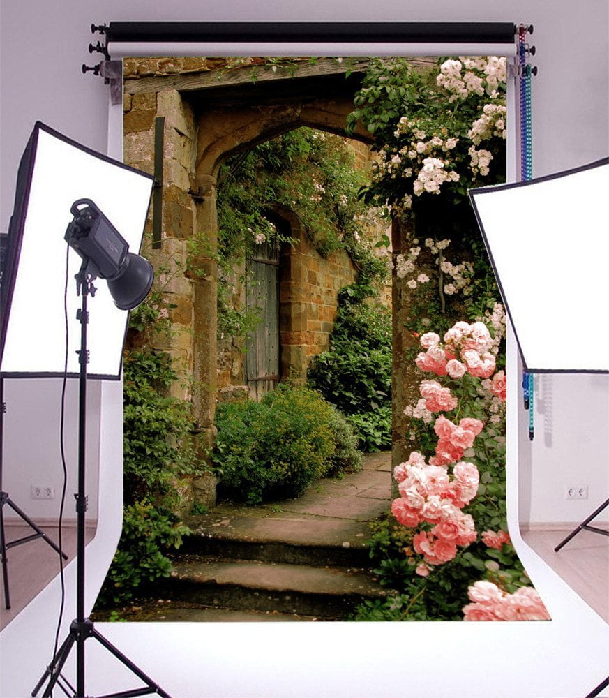 MOHome 5x7ft Photography Backdrop Beautiful Outdoor Street Scene ...