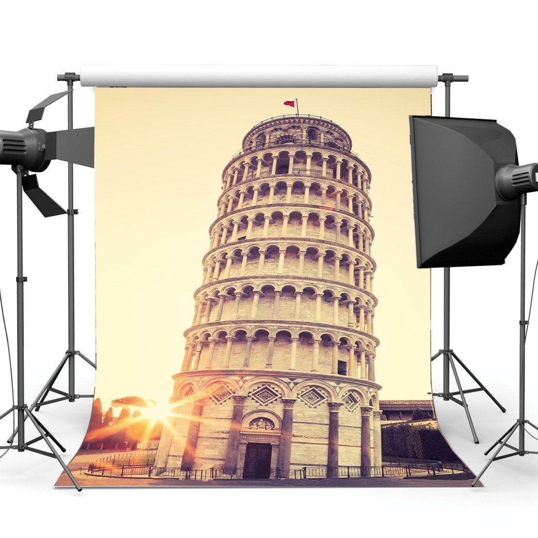 MOHome 5x7ft Photography Backdrop Leaning Tower of Pisa Italy Luxury ...