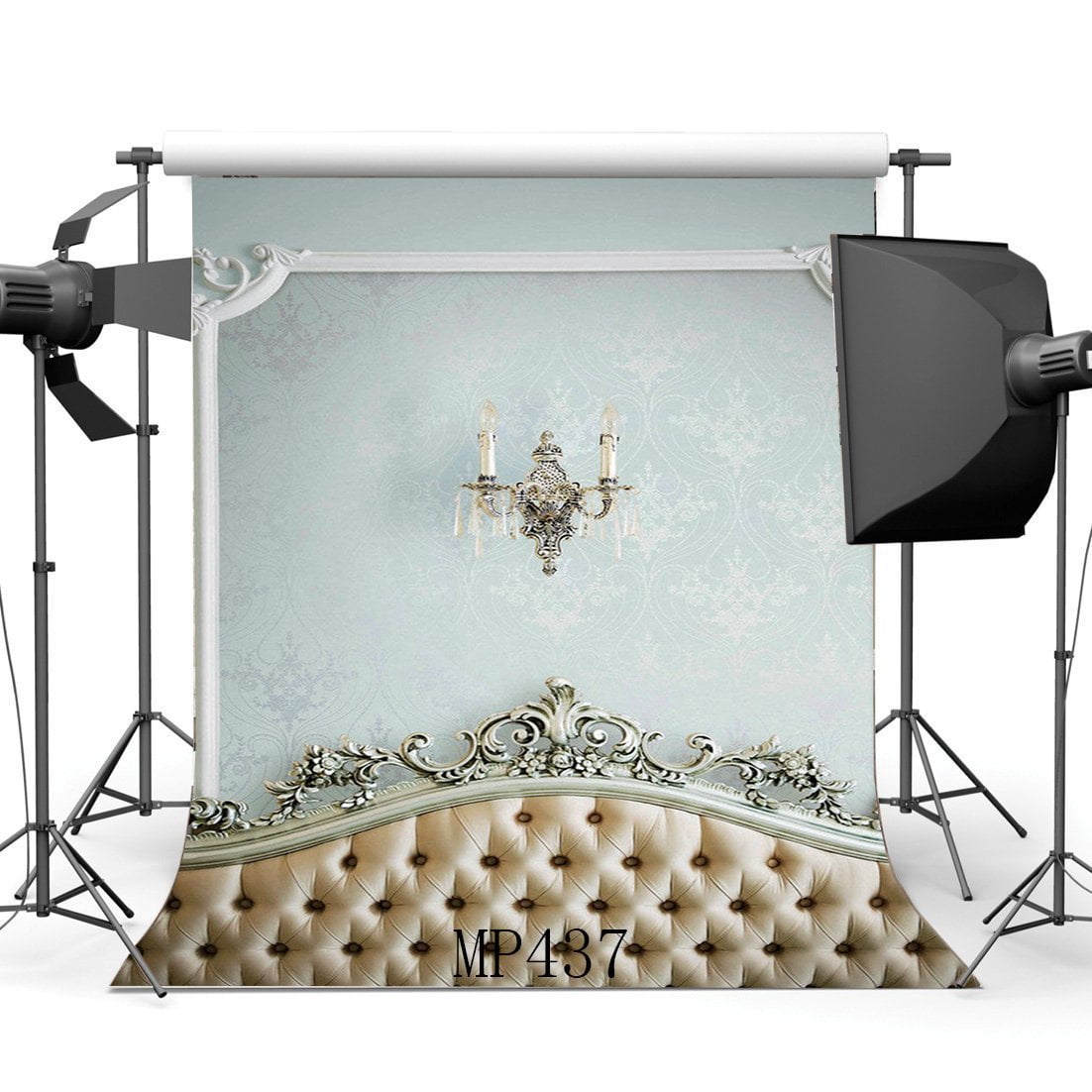 MOHome 5x7ft Photography Backdrop Luxury Damask Wallpaper Fancy Leather ...