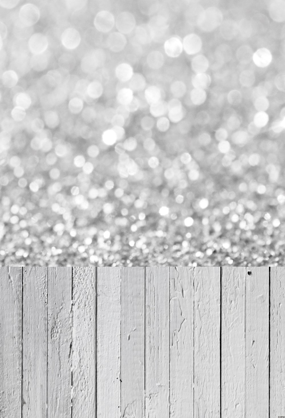MOHome 5x7ft Photography Backdrop Paper Silver Bokeh Glitter with Wood ...