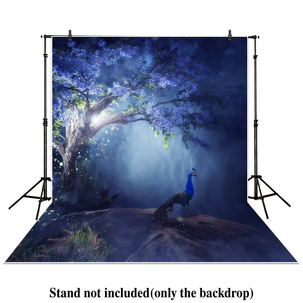 MOHome 5x7ft Photography Backdrop forest Dawn Peacock fantasy fairy ...