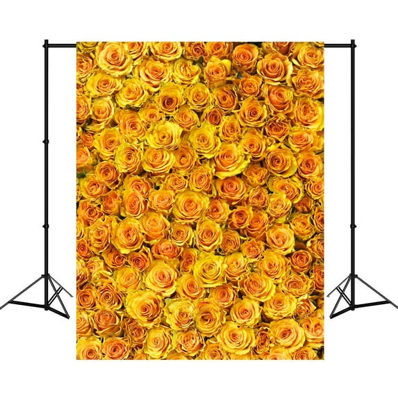 MOHome 5x7ft Photography Backdrops 3D Yellow Flower Photo Background ...