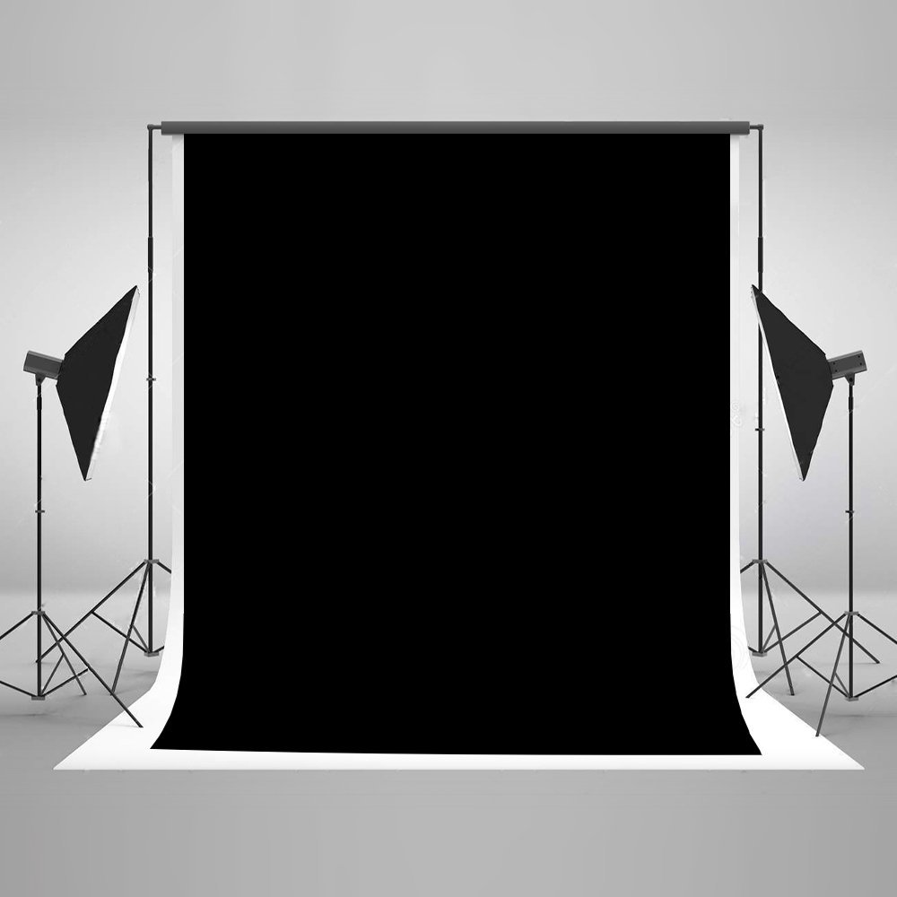 MOHome 5x7ft Photography Backdrops Black Background Photo Studio Props ...
