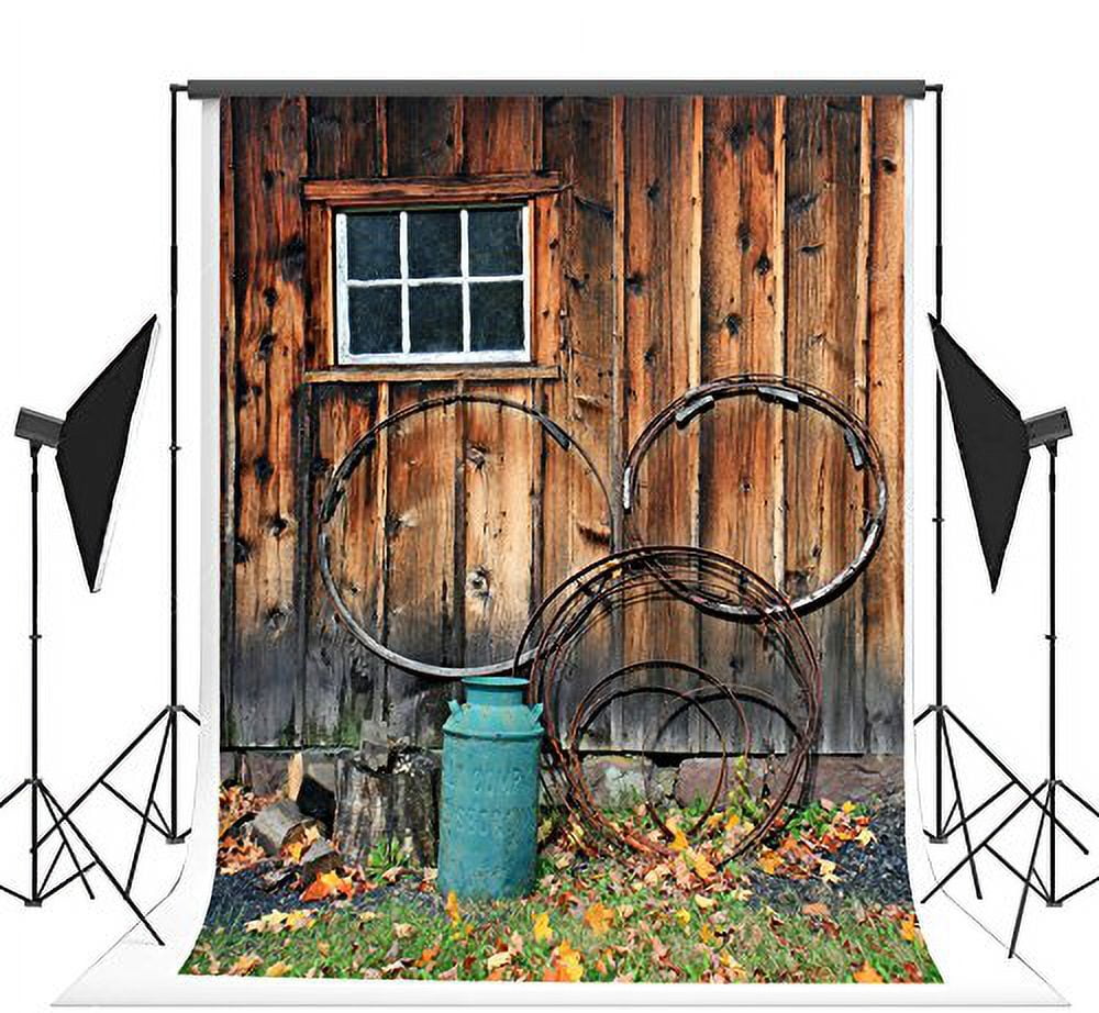 MOHome 5x7ft Photography Backdrops Retro Rural Style Wooden House Photo ...