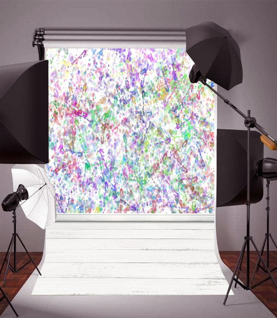 MOHome 5x7ft Photography Background Abstract Color Blurry Floral Art ...