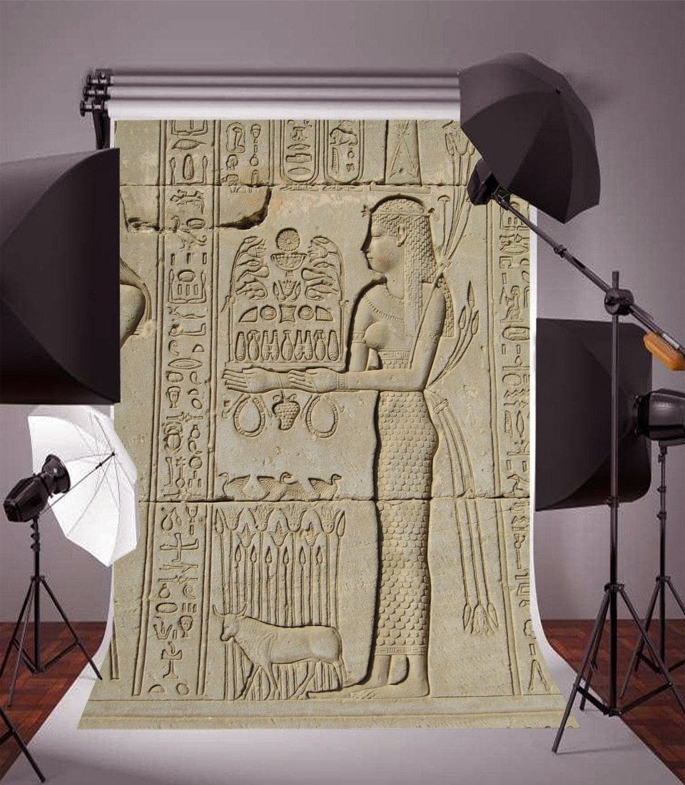 MOHome 5x7ft Photography Background Ancient Egyptian Writing Mural ...