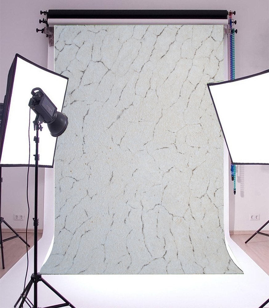 MOHome 5x7ft Photography Background Cracked Wall Cement Ground Witish ...