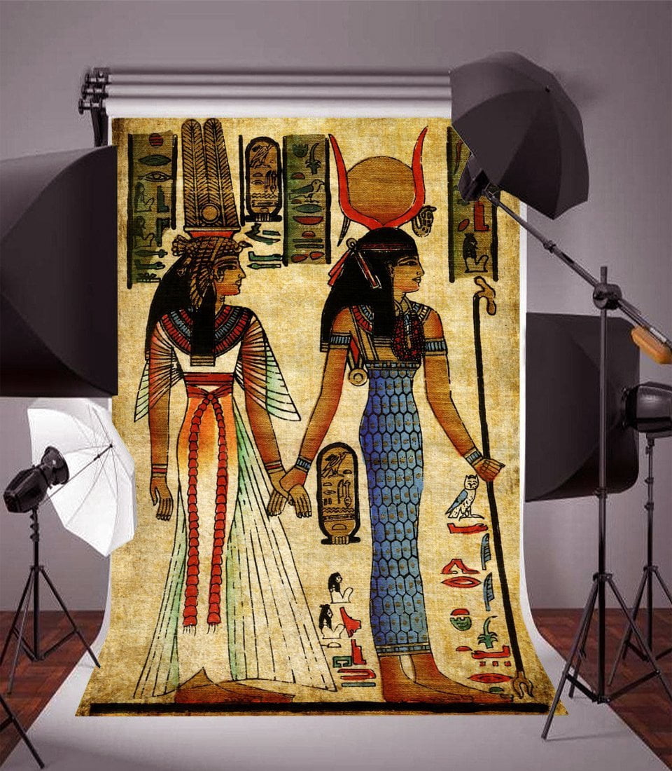 MOHome 5x7ft Photography Background Egyptian Wall Painting Color ...