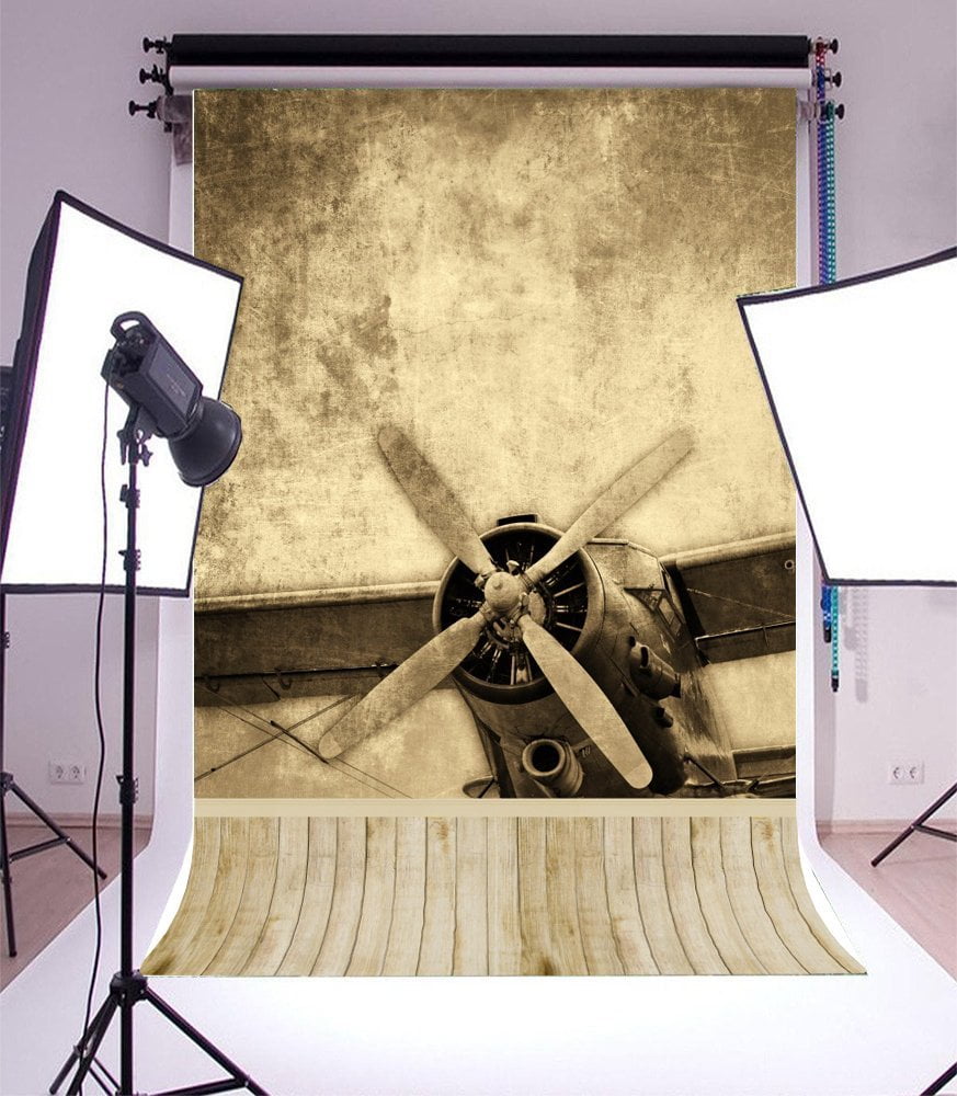 MOHome 5x7ft Photography Background Old Aircraft Vintage Outmoded ...