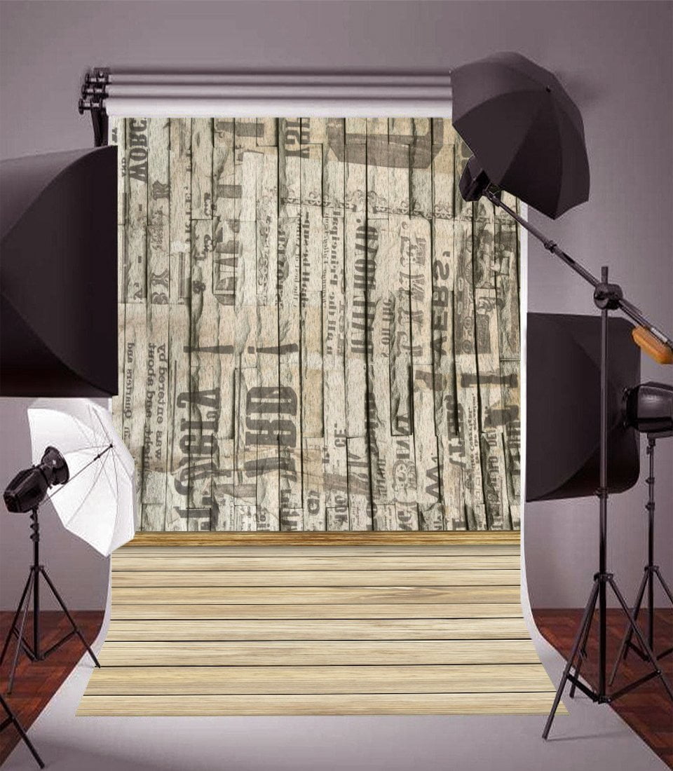 MOHome 5x7ft Photography Background Retro Wood Wall Floor Decayed ...