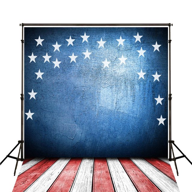 MOHome 5x7ft Photography Star Wood Backdrop Independence Day Newborn ...