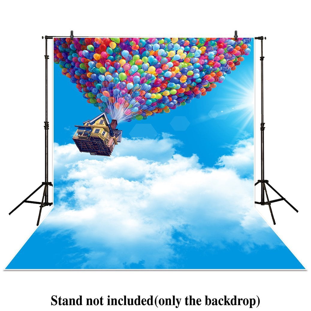 MOHome 5x7ft Photography backdrops background cartoon flying house ...