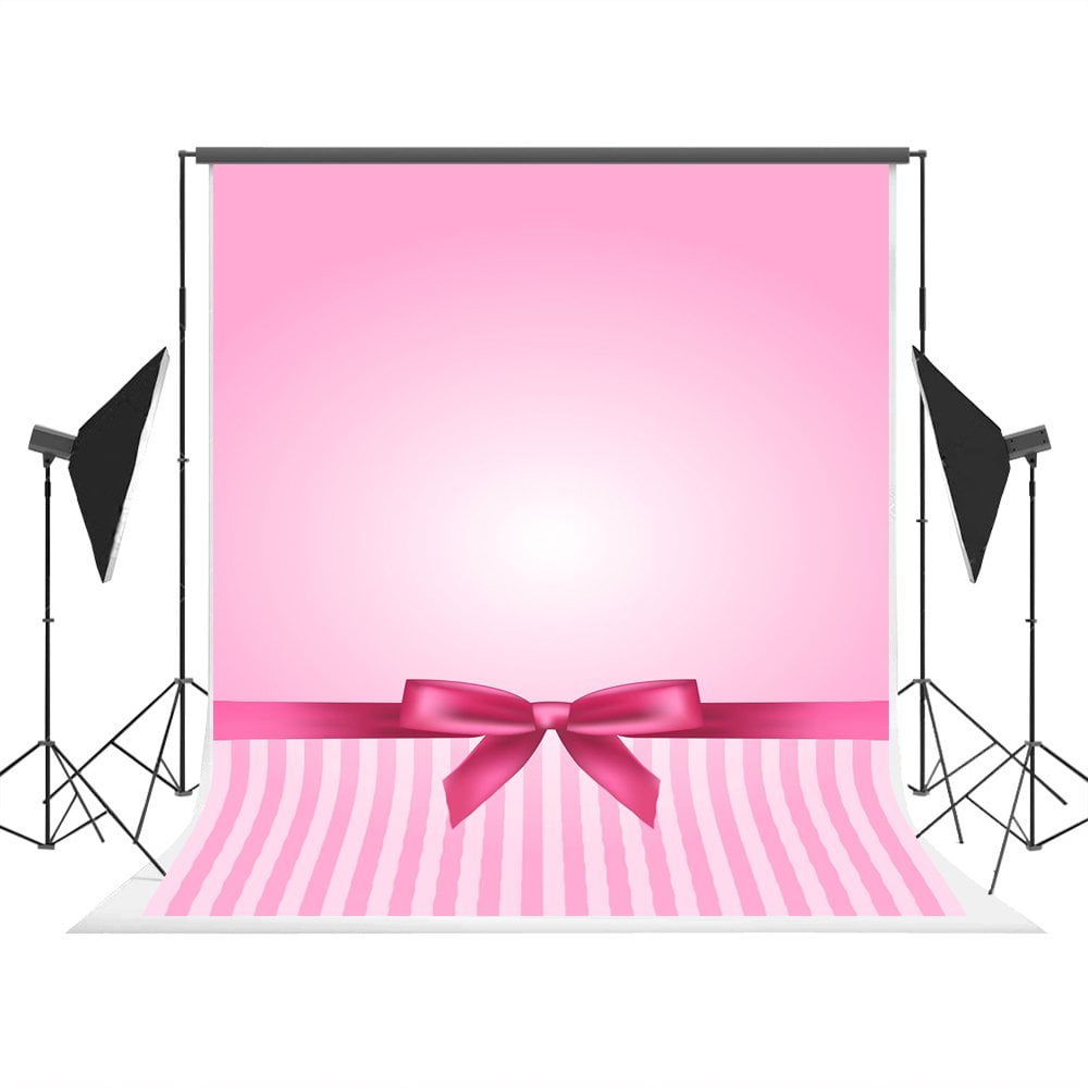 MOHome 5x7ft Pink Wood Floor Photography Backdrops Pink Wall Photo ...