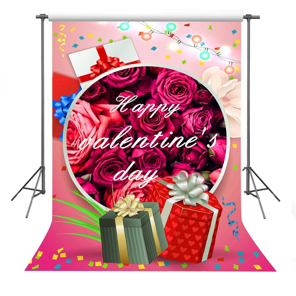 MOHome 5x7ft Red Rose Photography Backdrop Studio Props Gift Photo ...