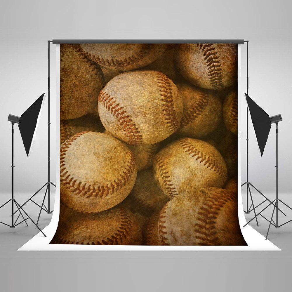 MOHome 5x7ft Retro Childhood Background Old Style Backdrop Baseball ...