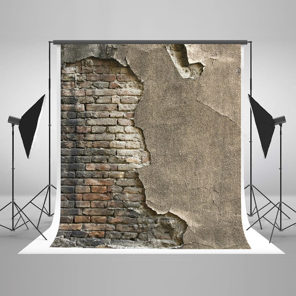 MOHome 5x7ft Retro Style Brick Backdrops for Photographers Grey Brick ...