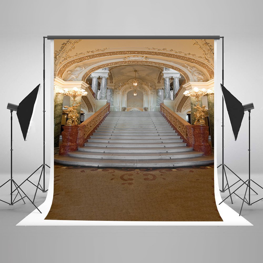 MOHome 5x7ft Royal Glitter Gold Stage Backdrop Photo Photography ...