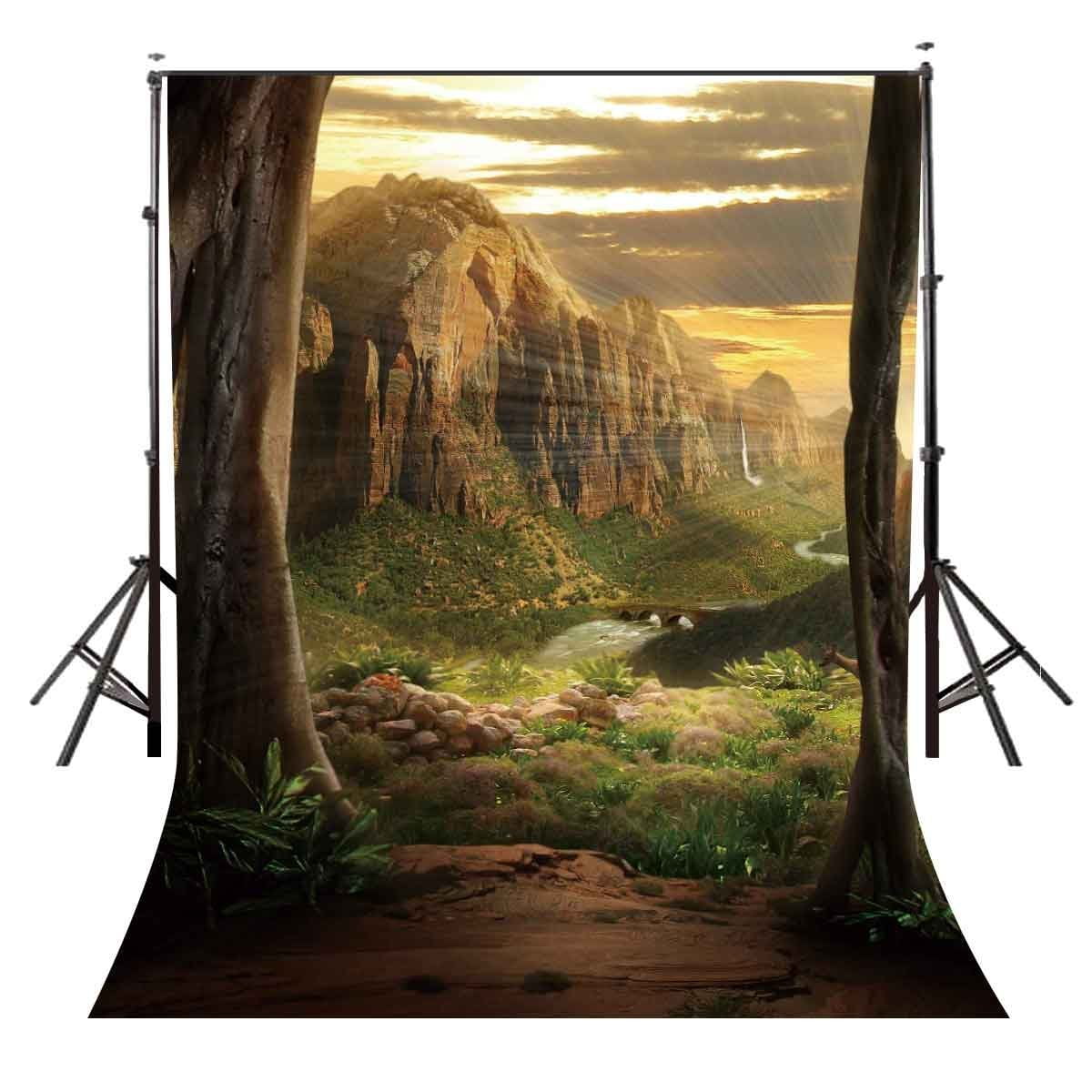 MOHome 5x7ft Scenery Backgdrop River Tree Background Photography Photo ...