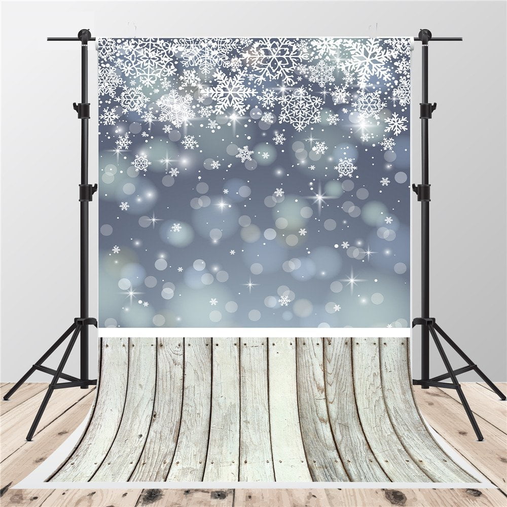MOHome 5x7ft Snowflake Backdrops for Photography Glitter Spots ...